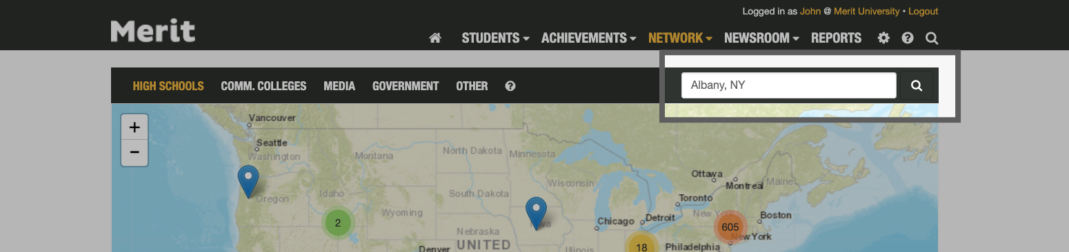 About Merit's Network Tab – Merit