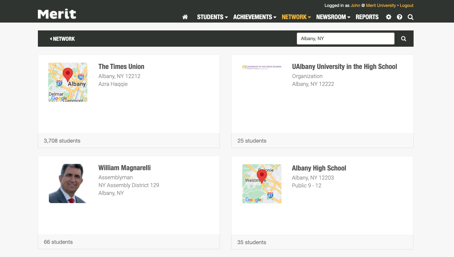 About Merit's Network Tab – Merit